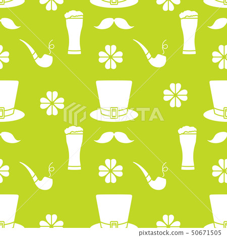 Seamless pattern St. Patrick's Day. Irish vector - Stock Illustration ...