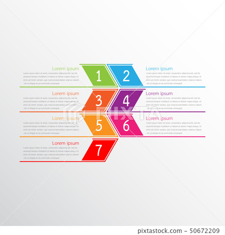 The infographic details for the report. 7 topic. - Stock Illustration ...