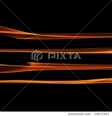 Set of abstract red smoke fire brushes over... - Stock Illustration ...