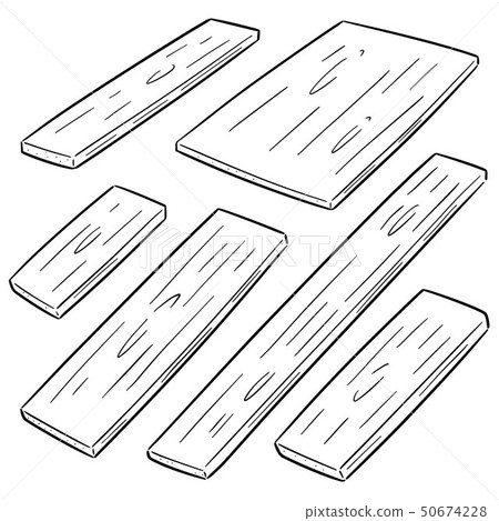 vector set of plywood - Stock Illustration [50674228] - PIXTA