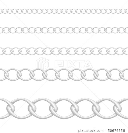 Seamless of gray chain on white background - Stock Illustration ...