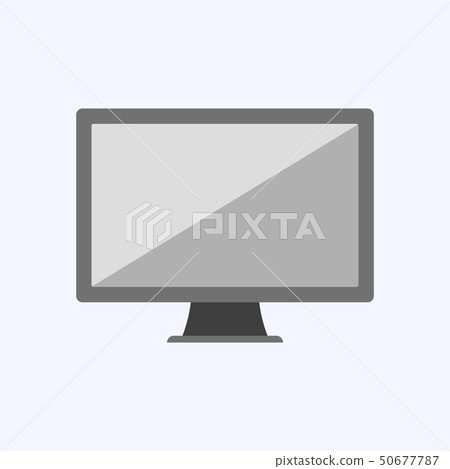 Computer display front view - Stock Illustration [50677787] - PIXTA