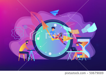 Deadline concept vector illustration. - Stock Illustration [50679089 ...