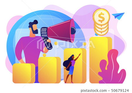 Economic development concept vector illustration. - Stock Illustration ...