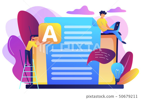 Copywriting concept vector illustration. - Stock Illustration [50679211 ...