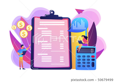 Income statement concept vector illustration. - Stock Illustration ...