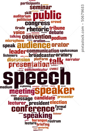 Speech word cloud-插圖素材 [50679683] - PIXTA圖庫
