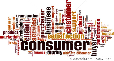 Consumer word cloud - Stock Illustration [50679832] - PIXTA