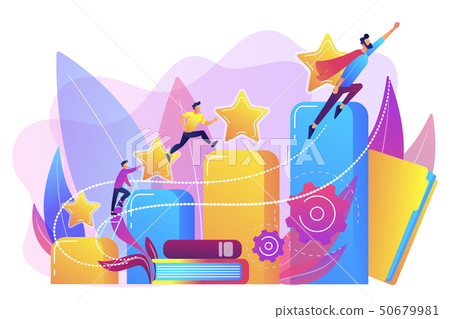 Career development concept vector illustration. - Stock Illustration ...