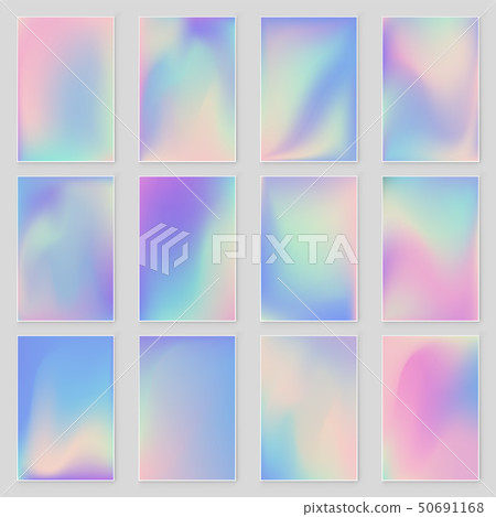 Holographic foil gradient iridescent - Stock Illustration [50691168 ...