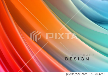 Color Flow Abstract shape poster design. Vector... - Stock Illustration ...
