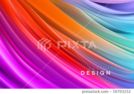 Color Flow Abstract shape poster design. Vector... - Stock Illustration ...