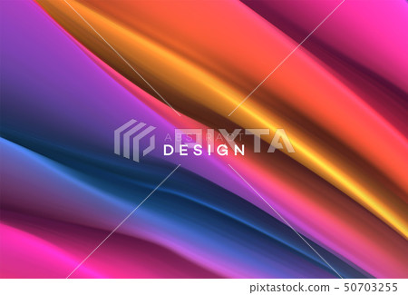 Color Flow Abstract shape poster design. Vector... - Stock Illustration ...