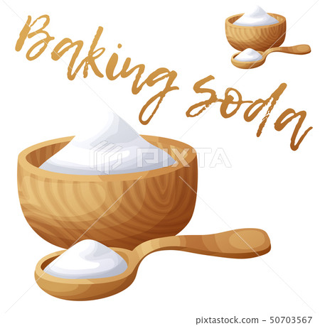 Baking soda. Cartoon vector icon isolated on... - Stock Illustration ...