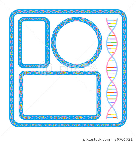 DNA gene design frame set illustration vector - Stock Illustration ...