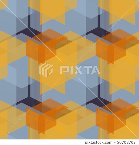 Seamless Cube Like Geometric Pattern from Shape - Stock Illustration ...