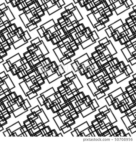 Seamless Black and White Pattern from Rectangle - Stock Illustration ...