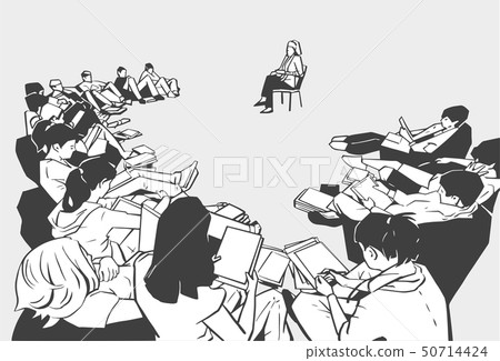 Students life drawing in art school - Stock Illustration [50714424] - PIXTA