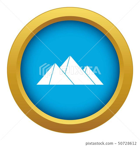 Pyramids icon blue vector isolated - Stock Illustration [50728612] - PIXTA