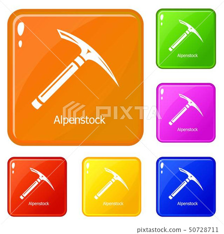 Pickaxe icons set vector color - Stock Illustration [50728711] - PIXTA