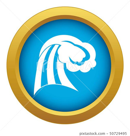 Big wave icon blue vector isolated - Stock Illustration [50729495] - PIXTA
