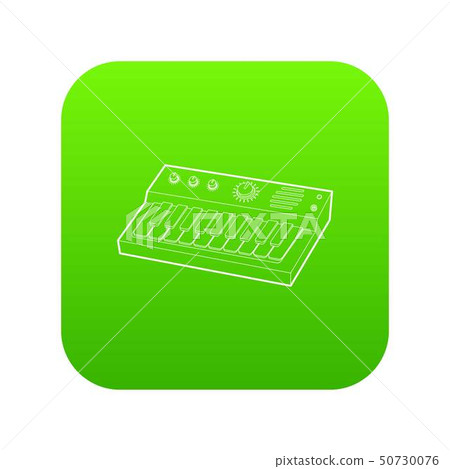 Synthesizer icon green vector - Stock Illustration [50730076] - PIXTA