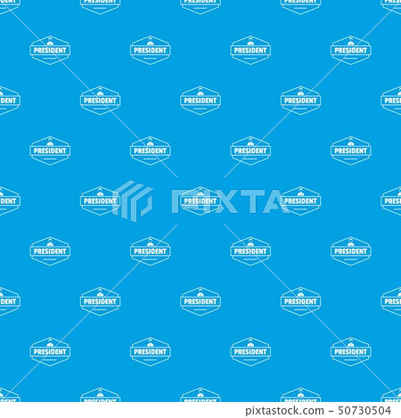 President pattern vector seamless blue - Stock Illustration [50730504 ...