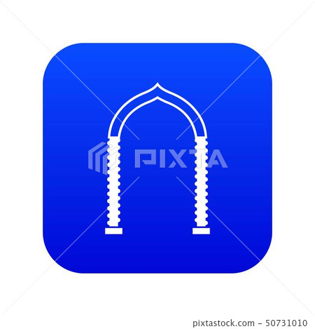 Arch icon digital blue - Stock Illustration [50731010] - PIXTA