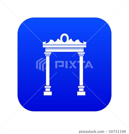 Arch icon digital blue - Stock Illustration [50731199] - PIXTA