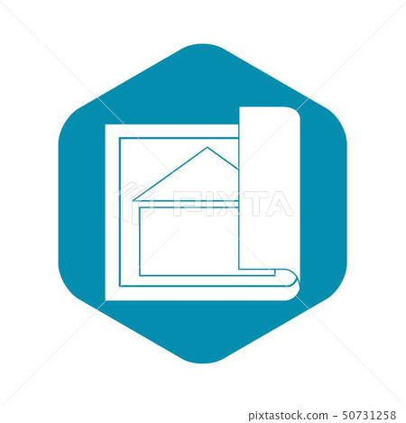 Building plan icon, simple style - Stock Illustration [50731258] - PIXTA