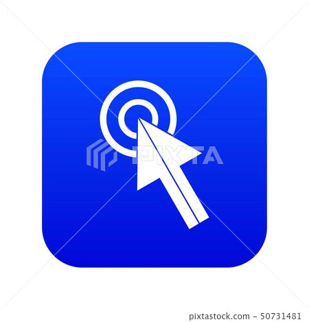 Click icon digital blue - Stock Illustration [50731481] - PIXTA