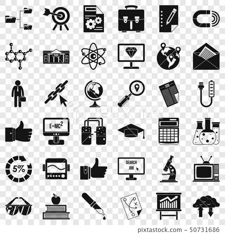 Analysis icons set, simple style - Stock Illustration [50731686] - PIXTA