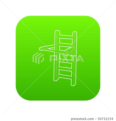 Horizontal bar icon green vector - Stock Illustration [50732234] - PIXTA