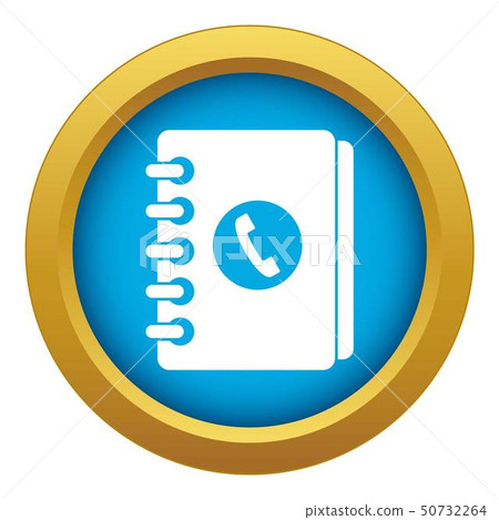 Address book icon blue vector isolated - Stock Illustration [50732264 ...