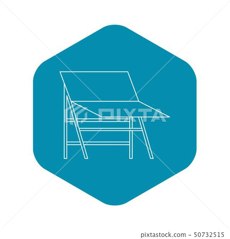 Photo studio screen icon, outline style - Stock Illustration [50732515 ...