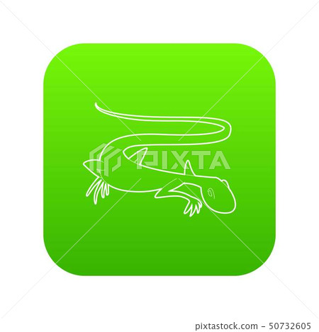 Brisk lizard icon green vector-插圖素材 [50732605] - PIXTA圖庫