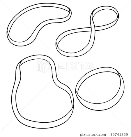 vector set of rubber band - Stock Illustration [50741869] - PIXTA
