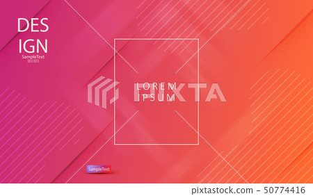 Orange design with geometric abstract oval... - Stock Illustration ...