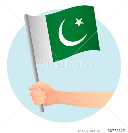 Pakistan flag in hand - Stock Illustration [50779825] - PIXTA