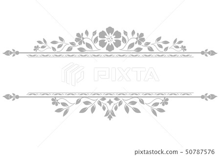 Vintage grey element. Graphic design. Damask - Stock Illustration ...