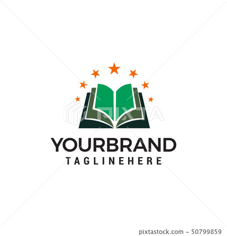 book star logo design concept template vector - Stock Illustration ...