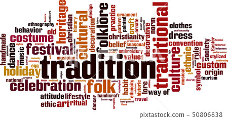 Tradition word cloud - Stock Illustration [50806838] - PIXTA