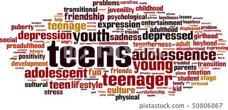 Teens word cloud - Stock Illustration [50806867] - PIXTA