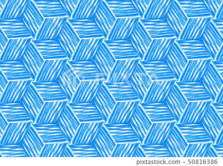Abstract bright blue repeating pattern - Stock Illustration [50816386 ...