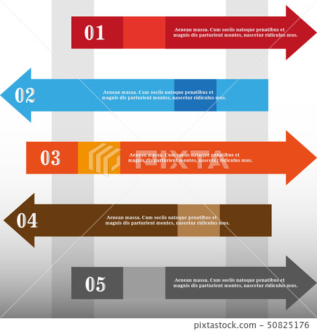 Modern strips infographics x options banner for... - Stock Illustration ...