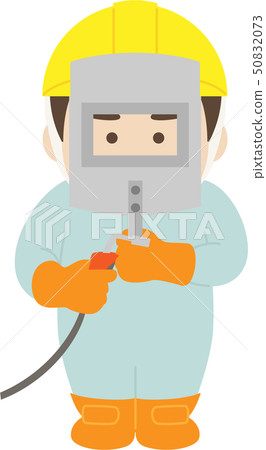 Male character welding - Stock Illustration [50832073] - PIXTA