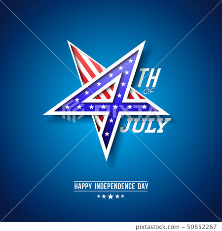 4th of July Independence Day of the USA Vector... - Stock Illustration ...