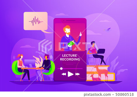 Recorded classes concept vector illustration. - Stock Illustration ...