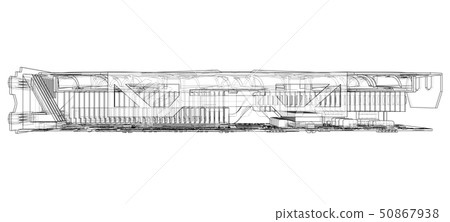 Gpu Card Outline. Vector - Stock Illustration [50867938] - PIXTA