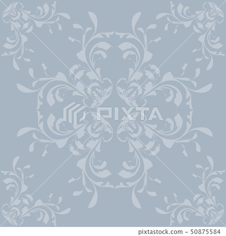 Vintage blue pattern background-插圖素材 [50875584] - PIXTA圖庫